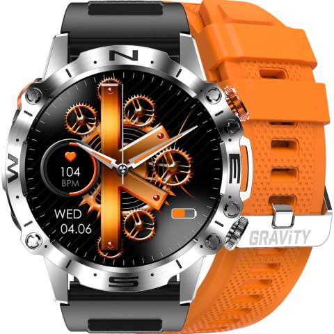 SMARTWATCH MĘSKI GRAVITY GT20-4 - AMOLED, DODATKOWY PASEK (sg024d ...